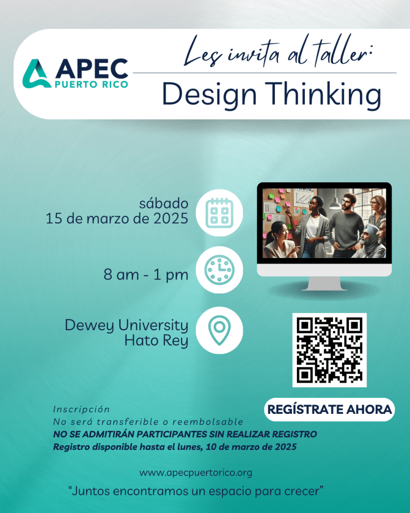 ¡Últimos espacios disponibles para el taller: Design Thinking! – APEC ...